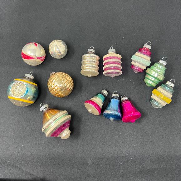 Shiny Brite | Holiday | Vintage Shiny Brite Mercury Glass Ornament Lot ...